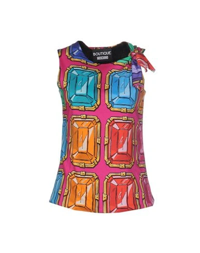Boutique Moschino Top In Fuchsia | ModeSens