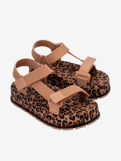 Mini Melissa Kids' Girls Flowing Papete Sandals In Beige | ModeSens