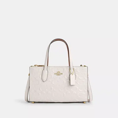 Coach Outlet Nina Small Tote Bag In Signature Leather In Gold | ModeSens