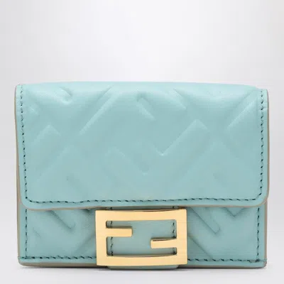 Fendi Baguette Micro Trifold In Blue | ModeSens
