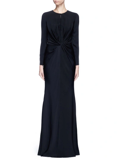 Alexander Mcqueen Knot Detail Drape Cady Gown | ModeSens