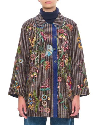 Péro Embroidered Double Face Jacket In Multicolor | ModeSens