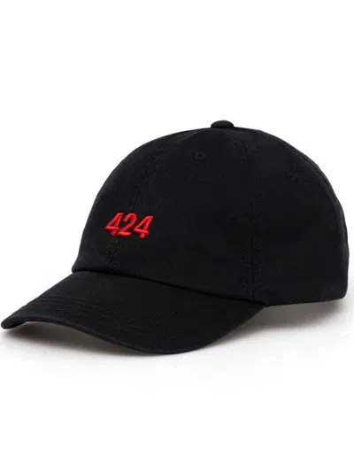 424 Logo-embroidered Baseball Cap In Black | ModeSens