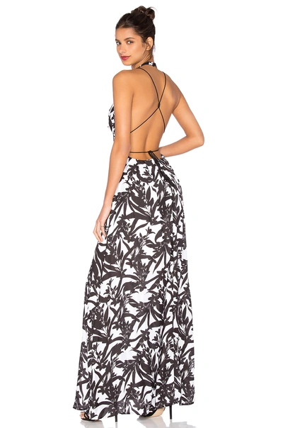 Bb Dakota Larissa Lotus Maxi Dress In Black & White | ModeSens