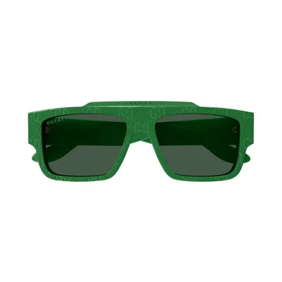 Gucci Men's Faceted Specs Gg1460s 56mm Rectangular Sunglasses In Green ...