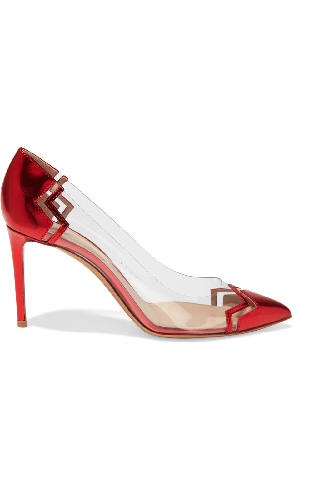 Nicholas Kirkwood Metallic Patent-leather And Perspex Pumps | ModeSens