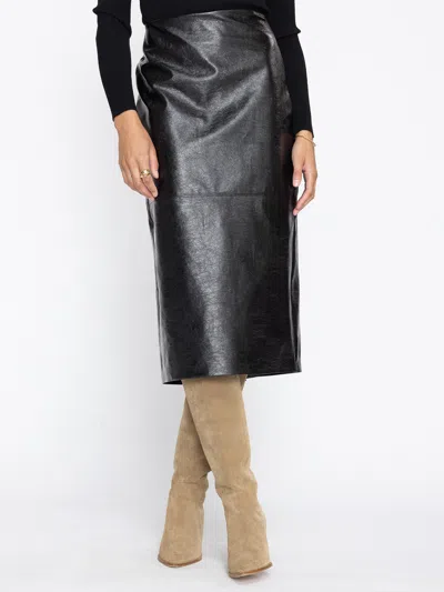 Brochu Walker The Irene Vegan Leather Skirt In Black Onyx | ModeSens