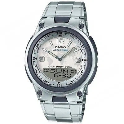 Casio & Vintage Casio Aw-80d-7a2vdf Men's Analog-digital Watch - White ...