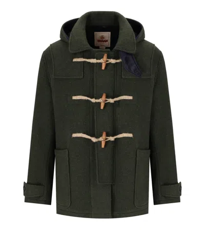 Baracuta Double Wool Short Duffle Green Montgomery Jacket | ModeSens