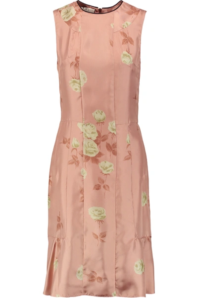 Marni Floral-print Silk-twill Dress | ModeSens