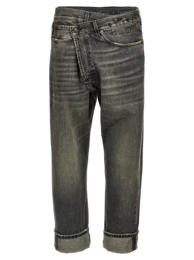 R13 Cross Over Jeans In Grey | ModeSens