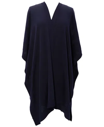 Ralph Lauren Textured Knit Ruana In Blue | ModeSens