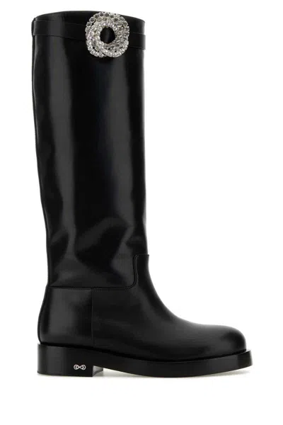 Mach & Mach Boots In Black | ModeSens