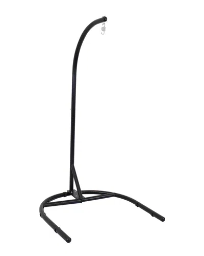 Sunnydaze Steel U-shape Hanging Chair Stand In Black | ModeSens