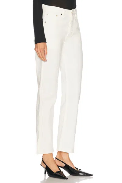 Renggli Straight Leg Jeans In Bone In White | ModeSens