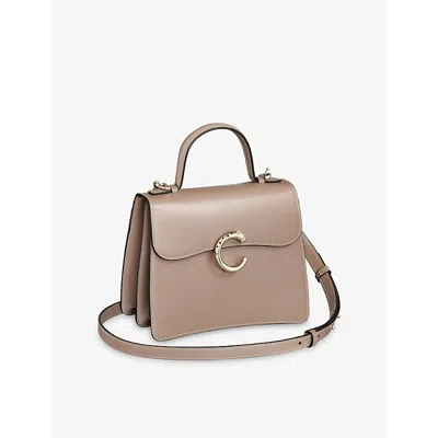 Cartier Womens Beige Panthère De Small Leather Top-handle Bag In ...