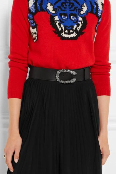 Gucci Dionysus Swarovski Crystal-embellished Leather Waist Belt In ...