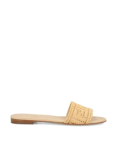 Fendi Sandals In Nudo Rafia | ModeSens