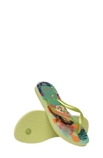 Havaianas Kids' Disney Princess Flip Flop In Green | ModeSens