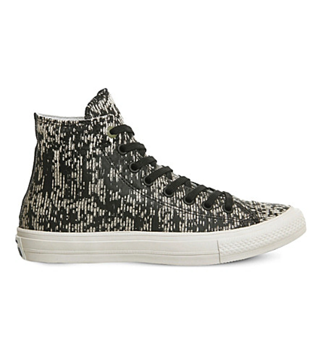 Converse All Star Patterned Convas Trainers In Black Translucent | ModeSens
