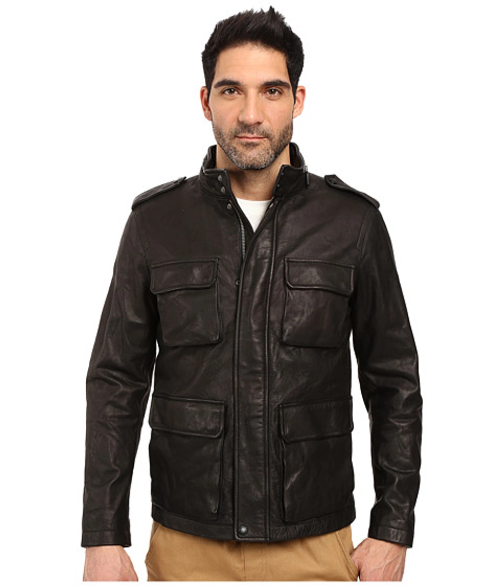 Coach Harrison Leather Jacket | ModeSens