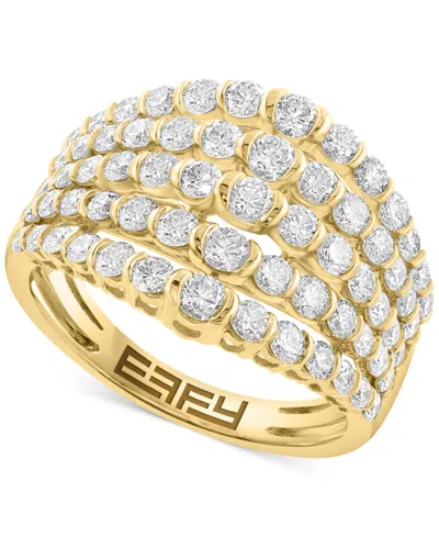 Effy Collection Effy Diamond Multirow Statement Ring (1-7/8 Ct. T.w ...