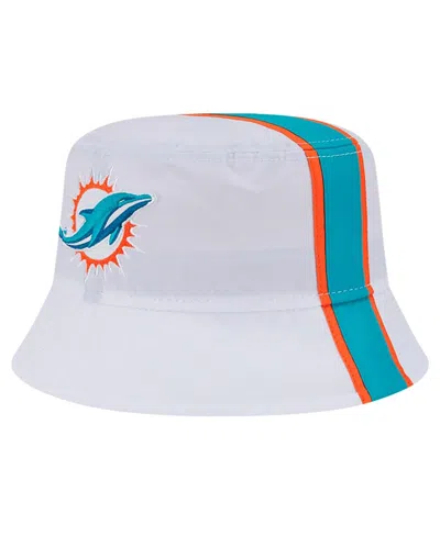 New Era Men's White Miami Dolphins Helmet Bucket Hat | ModeSens