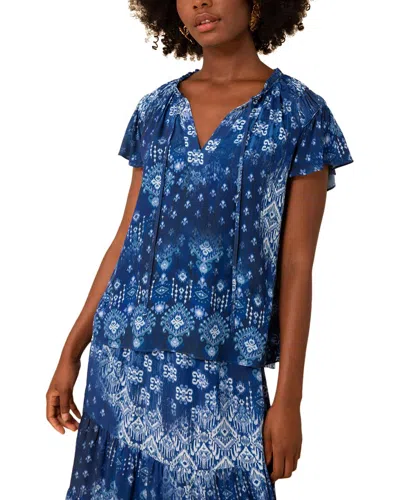 Hale Bob Faith Sleeveless Blouse In Blue | ModeSens