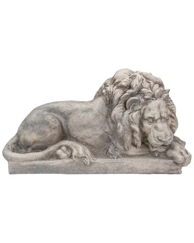 Northlight 22.5in Lying Down Lion Outdoor Garden Statue In Gray | ModeSens