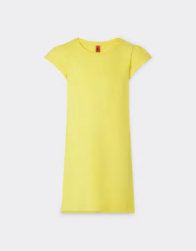 Ferrari Jersey Dress With Logo In Yellow | ModeSens