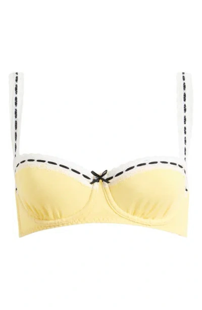 Free People So Sweet Balconette Underwire Bra In Pasta Combo In Multi ...
