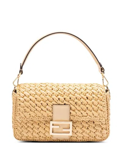 Fendi Crochet Medium Tote Bag With Detachable Strap | ModeSens
