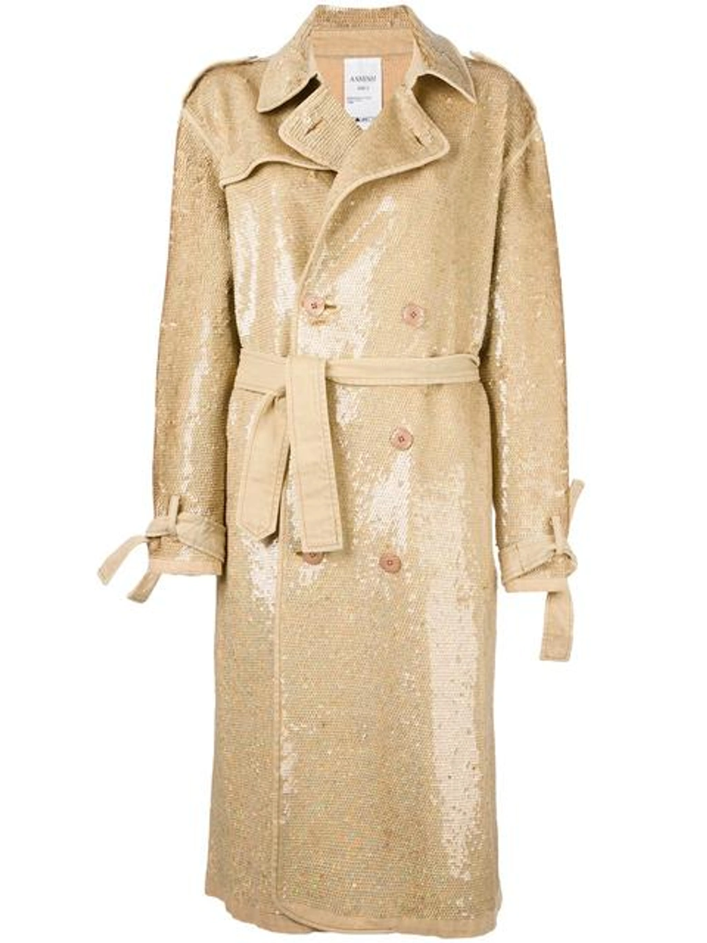Ashish Sequin Trench Coat | ModeSens