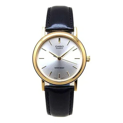 Casio Men's Standard Series Black Waterproof Quartz 33.5mm Leather ...