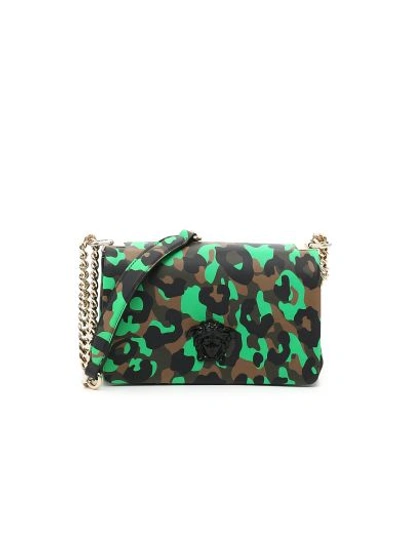 Versace Camouflage Leopard Print Palazzo Shoulder Bag In Multi Nerod ...