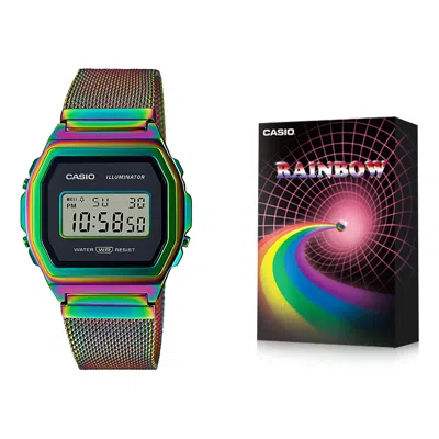 Casio Vintage Premium Digital Watch 'rainbow' In Multi | ModeSens