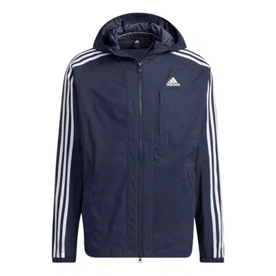 Adidas Originals Adidas Denim Look Regular Fit Stretch Woven Hooded ...