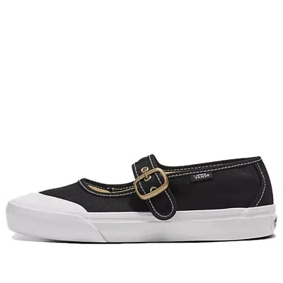 Vans Mary Jane Sneaker Flats In Black And White | ModeSens