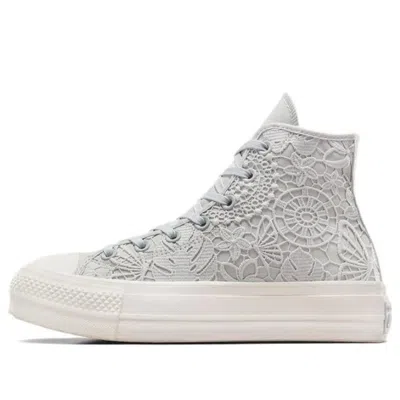 Converse (wmns) Chuck Taylor All Star Lift Platform Crochet 'grey White ...