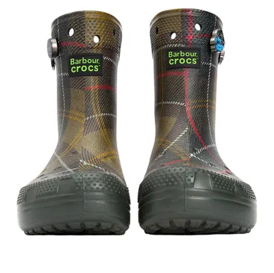 Crocs X Barbour Plaid Boots In Brown | ModeSens