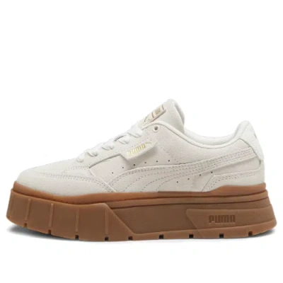 Puma Mayze Platform Sneaker In Warm White | ModeSens