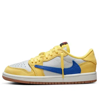 Air Jordan (ps) 1 Retro Low Og Sp X Travis Scott 'canary' In Yellow ...