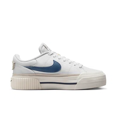 Nike Court Legacy Lift Platform Sneaker In Diffused Blue/light Orewood ...
