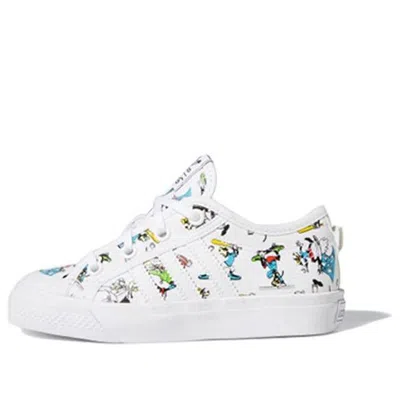 Adidas Originals (ps) Adidas X Disney Nizza Sport J 'goofy' In White ...