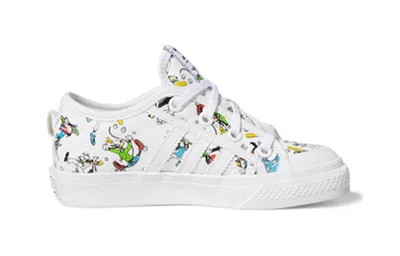 Adidas Originals (ps) Adidas X Disney Nizza Sport J 'goofy' In White ...