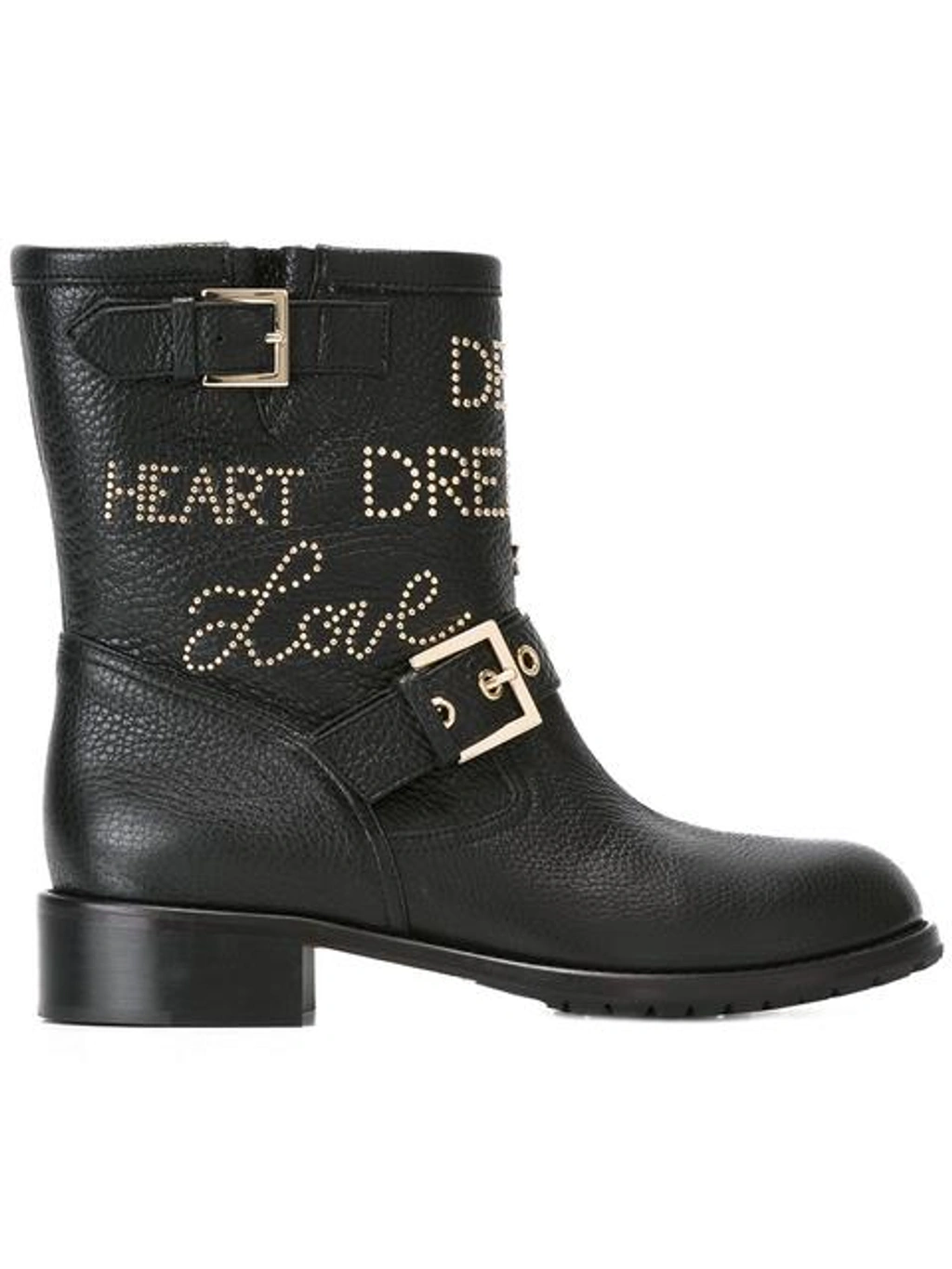 Red Valentino Gold-tone Studded Boots | ModeSens