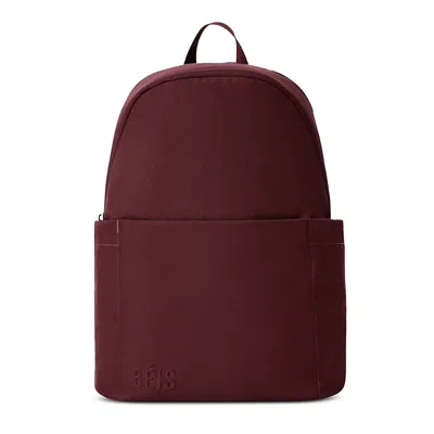 Beis The Classic Backpack, Navy In Red | ModeSens