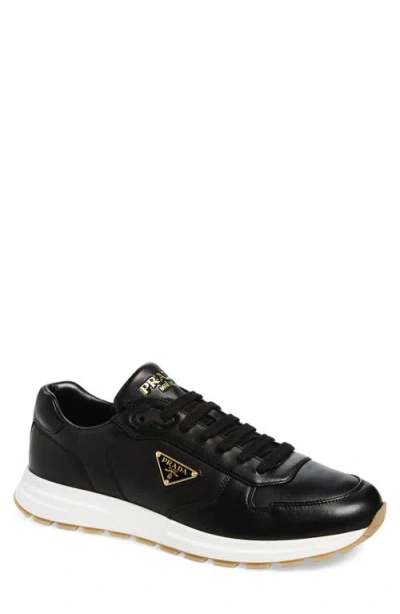 Prada Sporty Grey Sneakers With Textured Elements In Gray | ModeSens