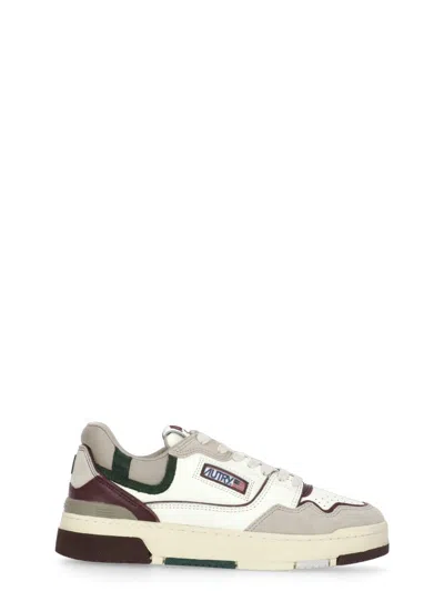 Autry Low Top Leather Sneakers With Raised Sole In Multi | ModeSens