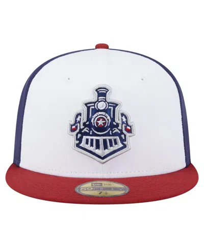 New Era Men's White/red Round Rock Express Authentic Collection 59fifty ...